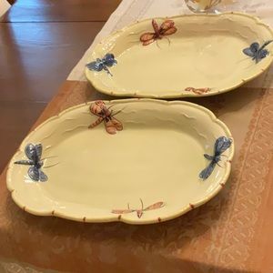 Dining | Beautiful Dragonfly Platter Made In Portugal Goes With A 12 Pc ...